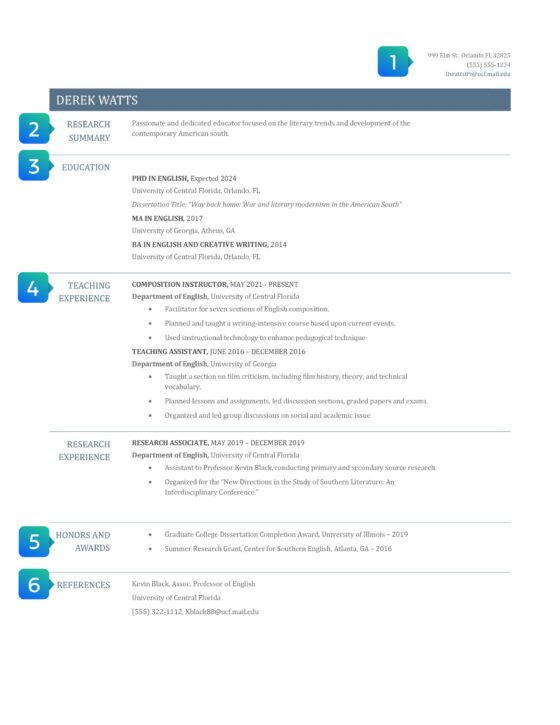 What to Include in a Grad School Resume